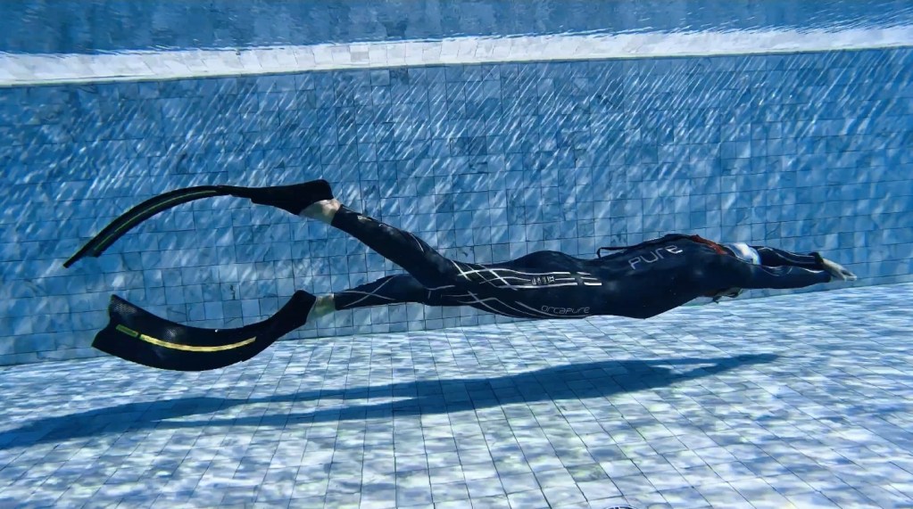 Freediving Pool Training With BiFins
